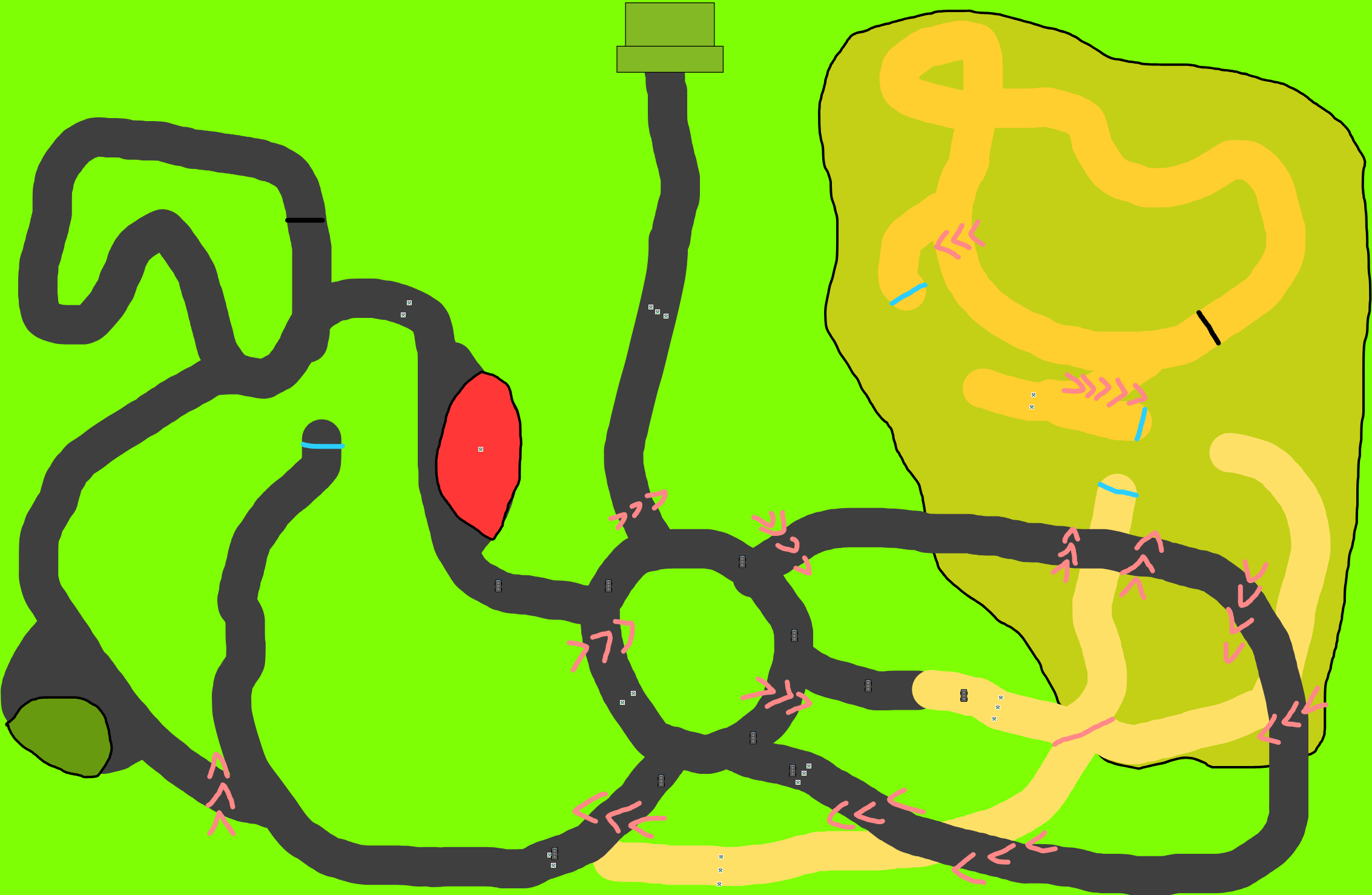 SNES Mario Circuit 1 to MKW Mario Bros. Circuit (Free Roam) - Mario Kart PC