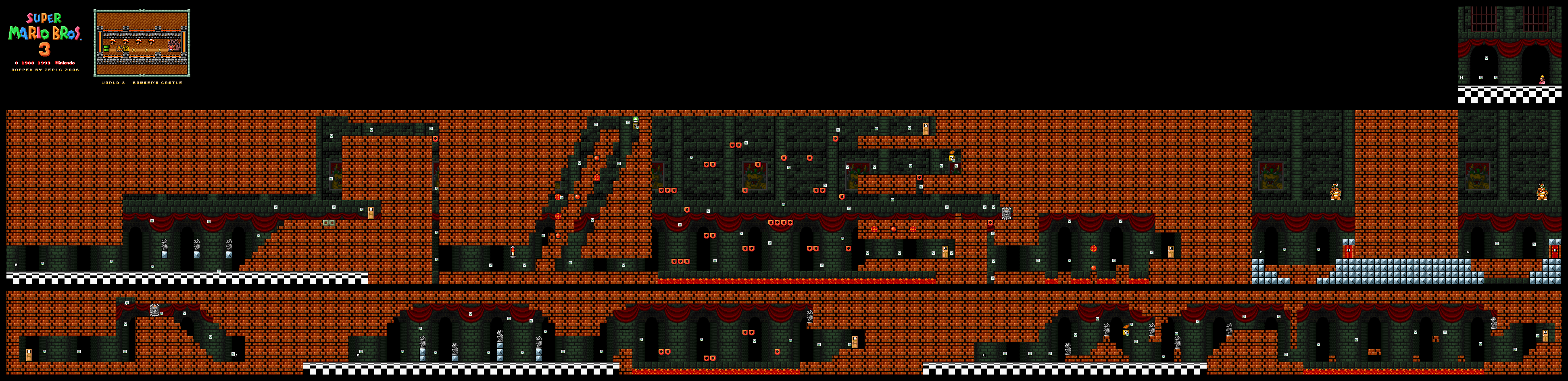 SMB3 Bowser's Castle! (Battle Track) - Mario Kart PC