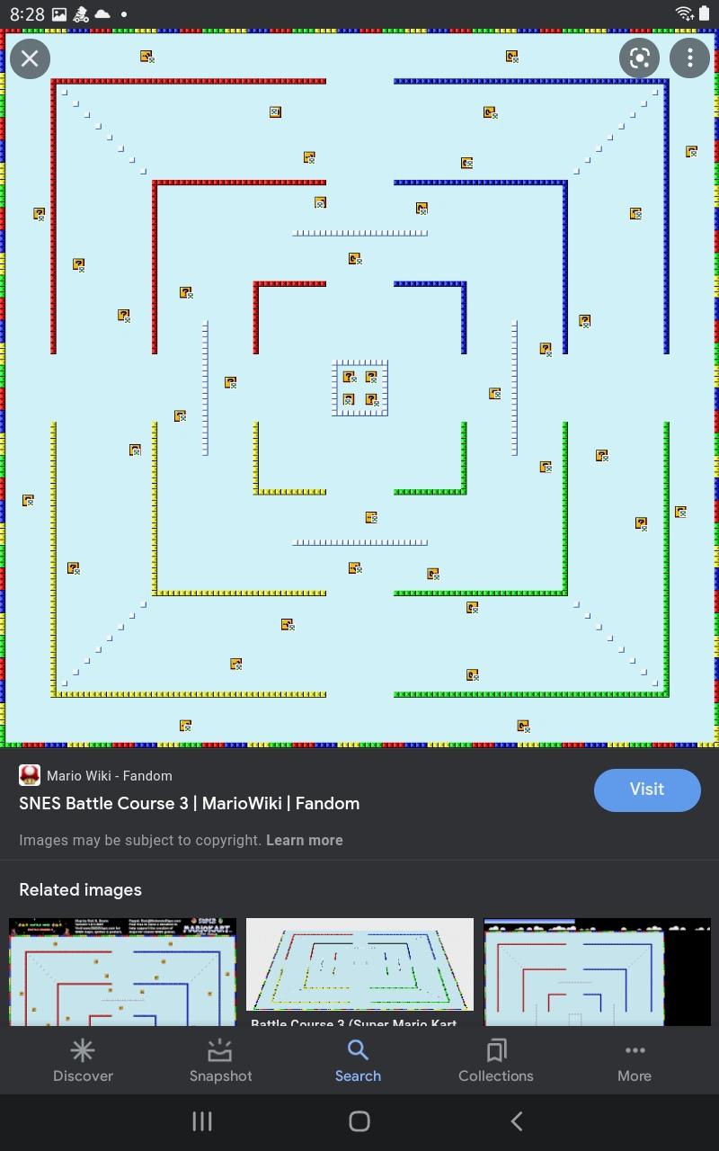 SNES Battle Course 3 - Mario Kart PC