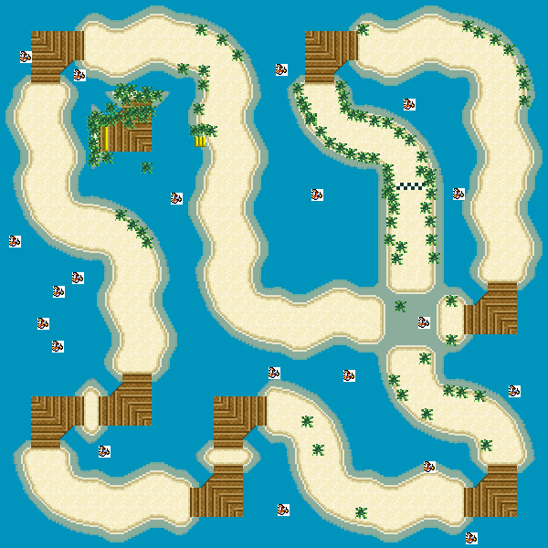 Backside Beach - Mario Kart PC