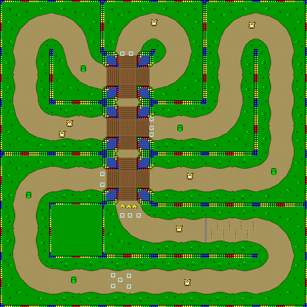 Lots of paths - Mario Kart PC