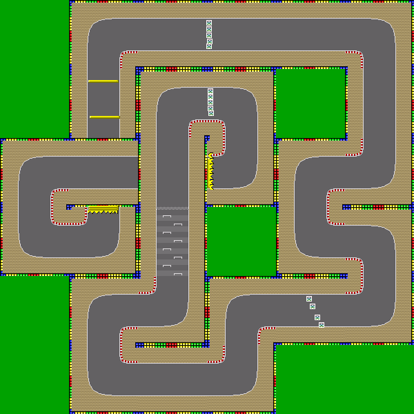 GBA ribbon road in SNES - Mario Kart PC
