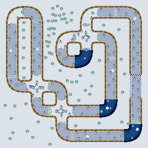 Snowman Trail - Mario Kart PC
