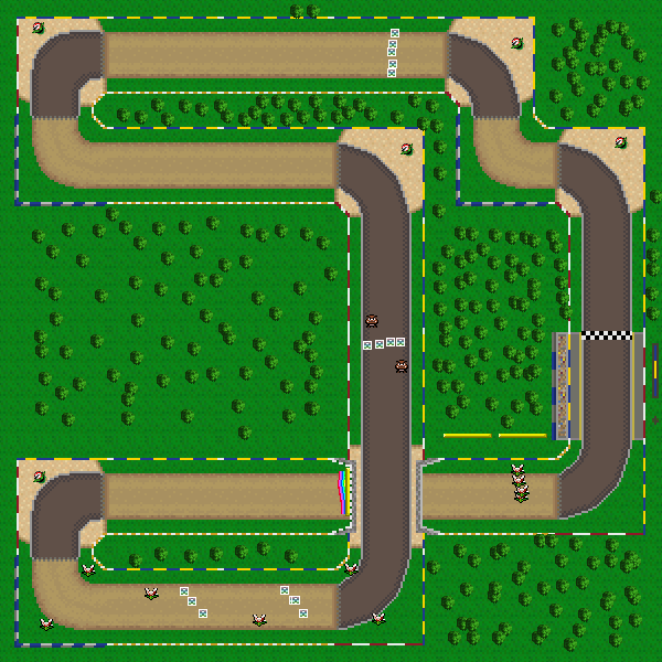 SNES Mario Circuit 2 - Mario Kart PC