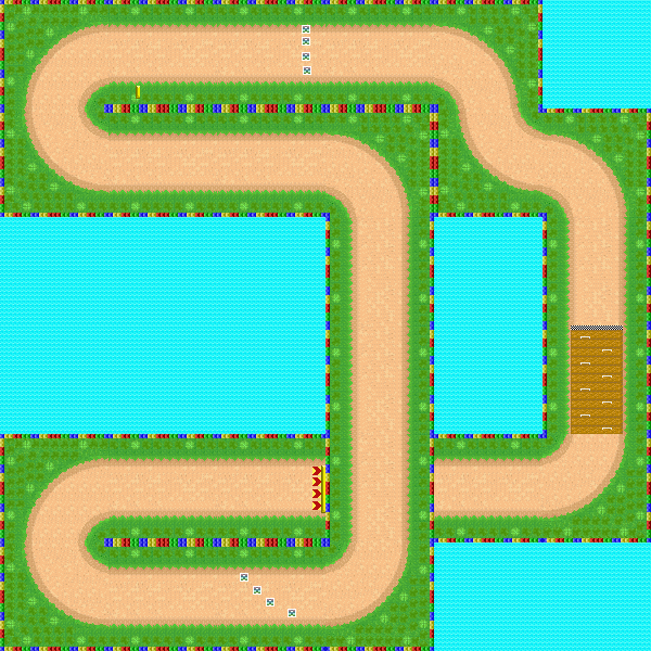 SNES Mario Circuit 2 - Mario Kart PC