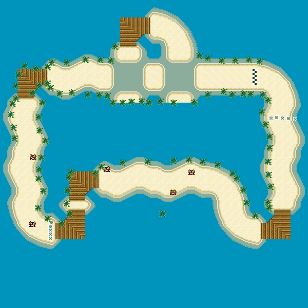 GCN Peach Beach - Mario Kart PC