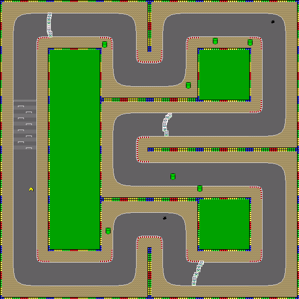 SNES Mario circuit 3 - Mario Kart PC