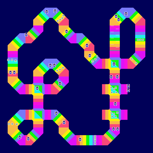 Rainbow road GBA - Mario Kart PC