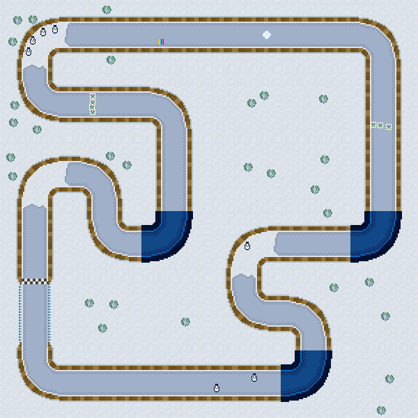Snow Circuit 1 - Mario Kart PC