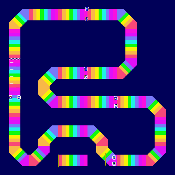 SNES Rainbow Road - Mario Kart PC