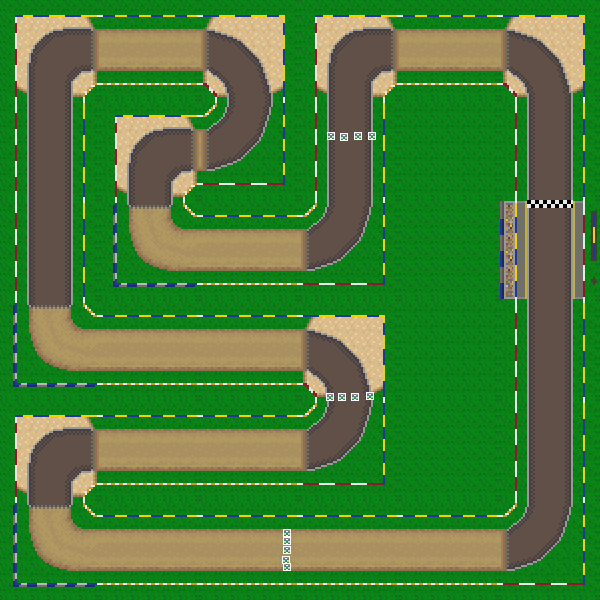 DS SNES Mario Circuit 4 - Mario Kart PC