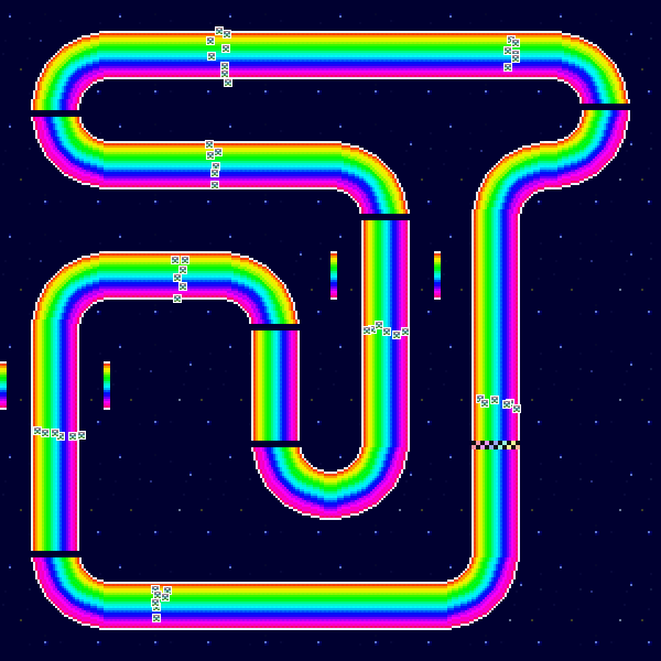 Rainbow road 2 - Mario Kart PC