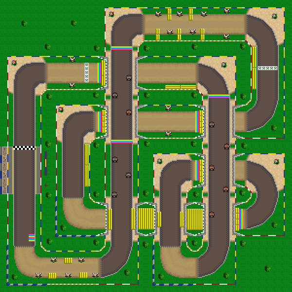 01 - Reploid Raceway (Spiral Speedway) - Mario Kart PC