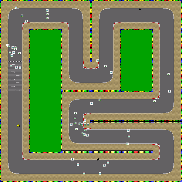 SNES Mario circuit 3 - Mario Kart PC