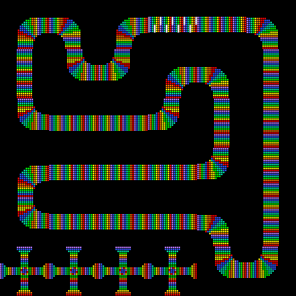 Rainbow wiggle - Mario Kart PC