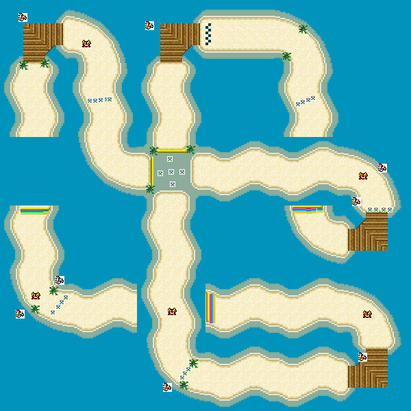 Plage aux Paradis Chip-Chip - Mario Kart PC