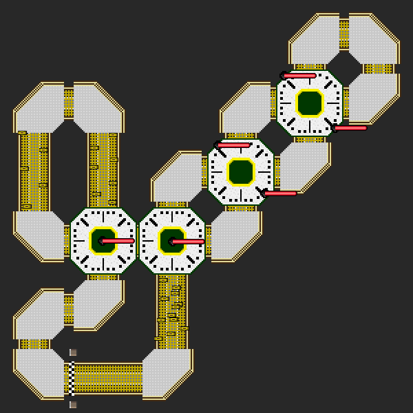 A clock with a lot of pendulums - Mario Kart PC