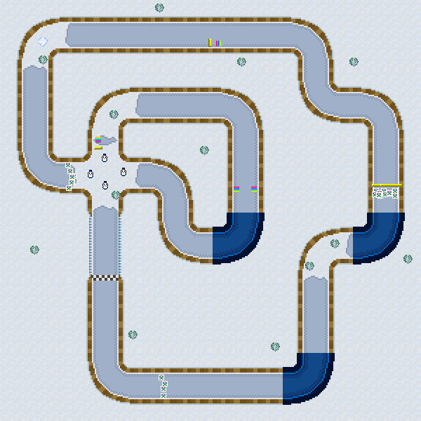 Winter Raceway - Mario Kart PC