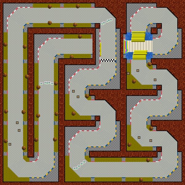 Square Raceway - Mario Kart PC
