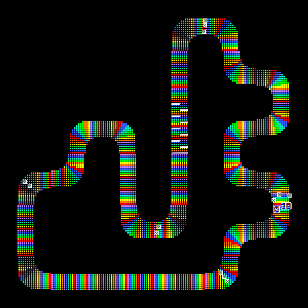 SNES rainbow road 2 - Mario Kart PC