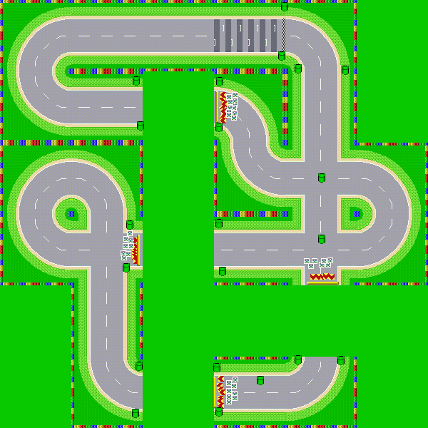 Peach's raceway stadium - Mario Kart PC