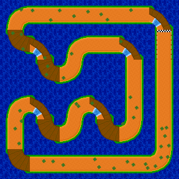 Yoshi Falls III - Mario Kart PC