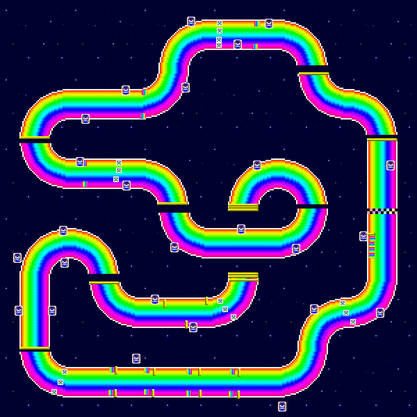 Roca Picuda Rainbow - Mario Kart PC