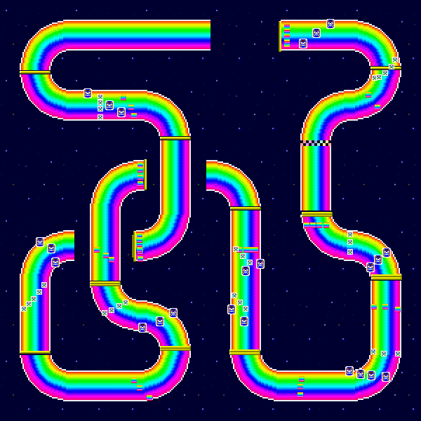 rainbow road II - Mario Kart PC