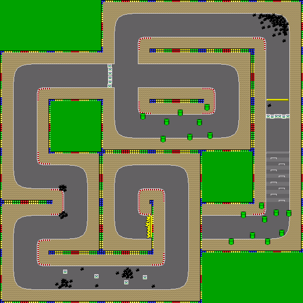Amped-Up SNES Mario Circuit 2. - Mario Kart PC