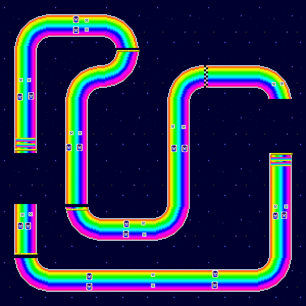 Rainbow-candy Road - Mario Kart PC