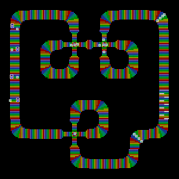 Rainbow Road Crossroads - Mario Kart PC