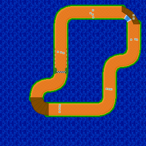Curve circuit - Mario Kart PC