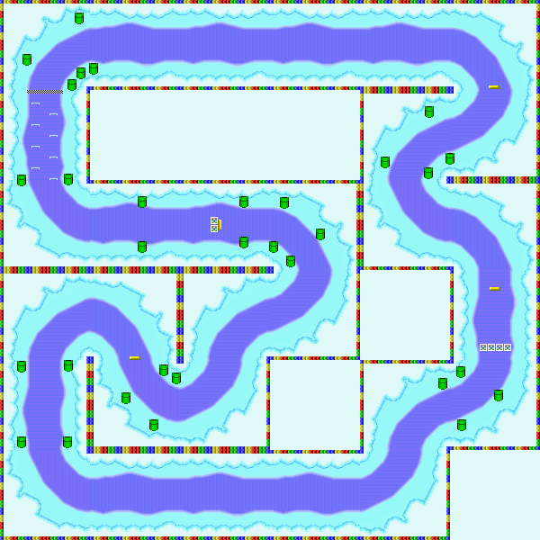 The Ice Cave Fortress (Quick Mode) - Mario Kart PC