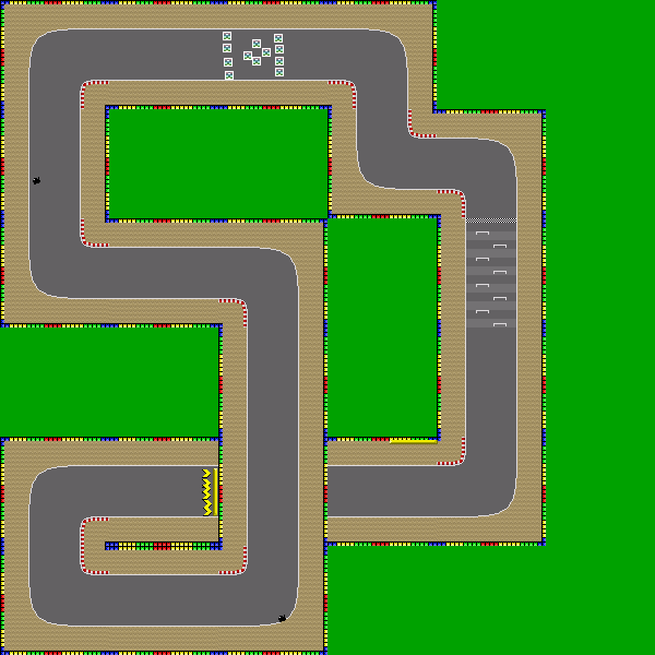 SNES mario circuit 2 - Mario Kart PC