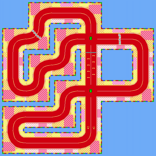 The top of Christmas Castle - Mario Kart PC