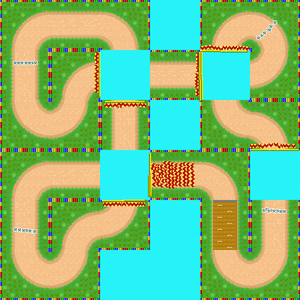 four corners - Mario Kart PC