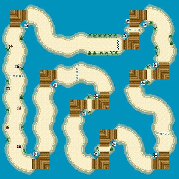 Wario's Beach Resort - Mario Kart PC