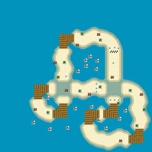 tropical beach - Mario Kart PC