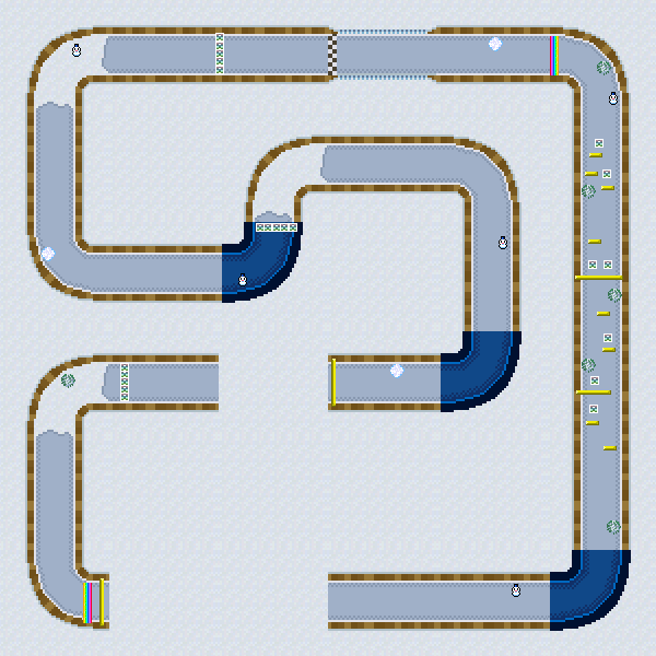 Snowy Ramps - Mario Kart PC
