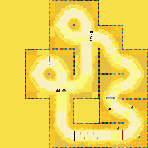 Yoshi's Dangerous Desert - Mario Kart PC