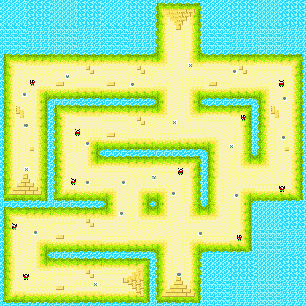 The grassy temple - Mario Kart PC