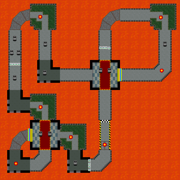 Bowser's Lava World - Mario Kart PC