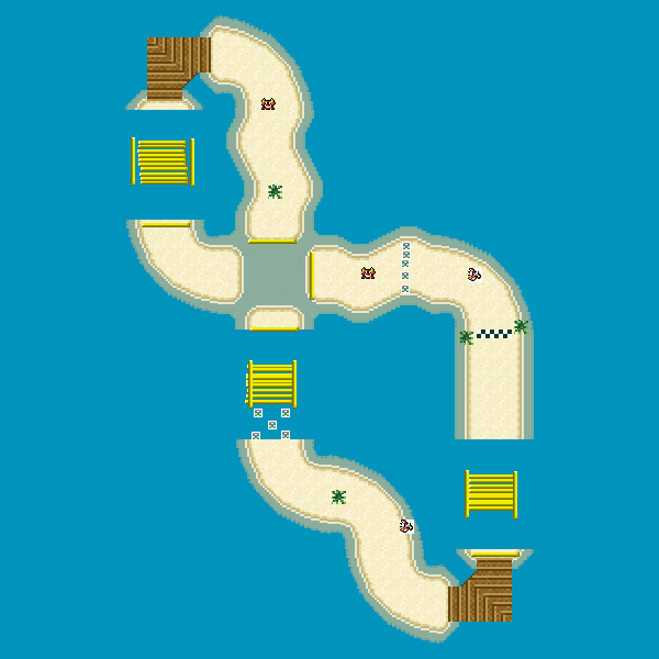 Sidestepper Lagoon - Mario Kart PC