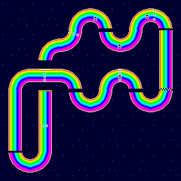 Rainbow Road 55 - Mario Kart PC