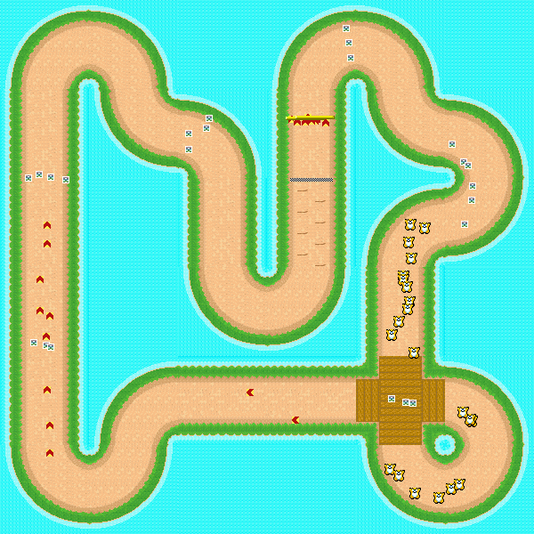 Mushroom Zone (X) - Mario Kart PC