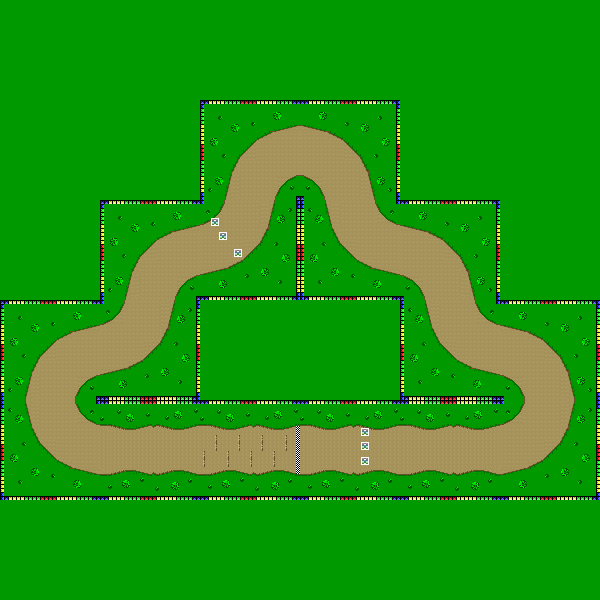 Basic triangle race - Mario Kart PC