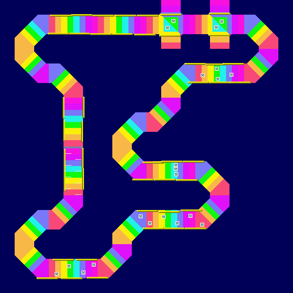 Wiggly rainbow road - Mario Kart PC