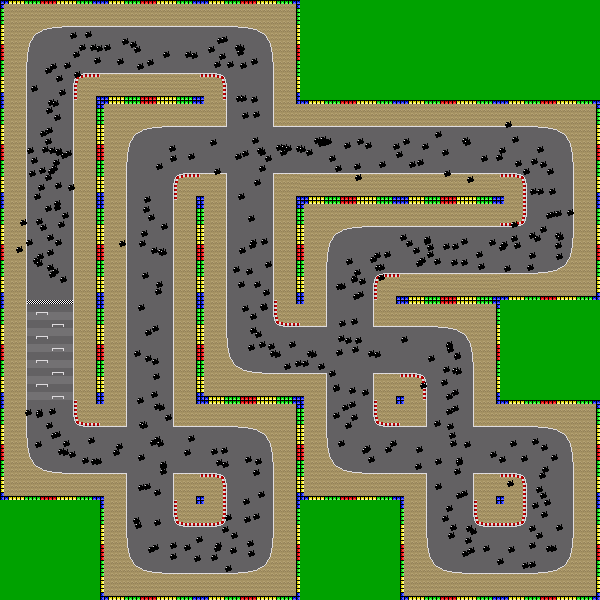 Oil Slick Circuit - Mario Kart PC