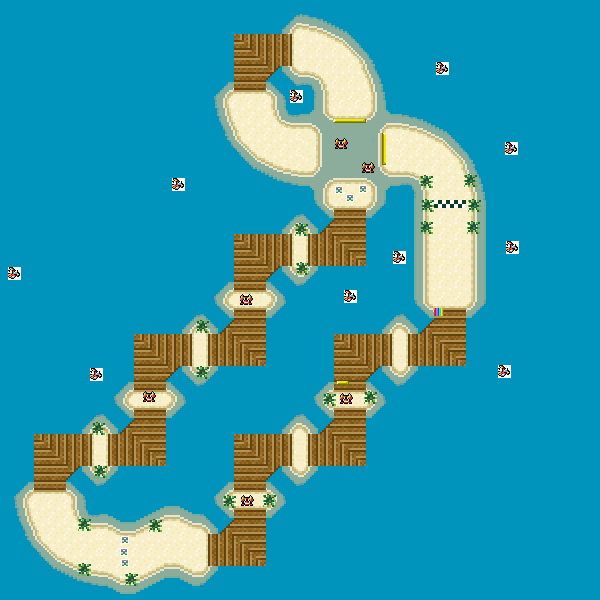 Simple Cheep cheep beach - Mario Kart PC
