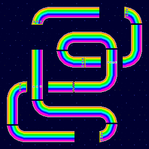 Rainbow ramp - Mario Kart PC